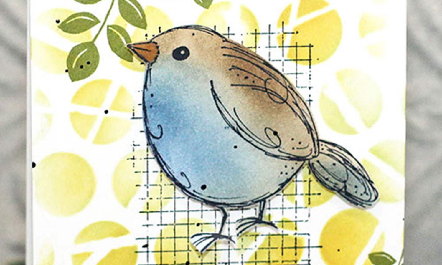 Grid Texture Stamp Cards