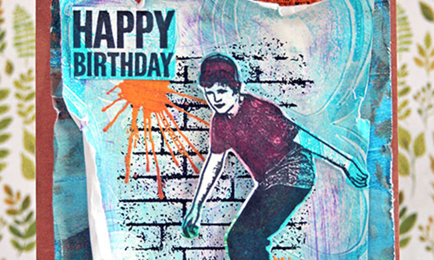 Brick Wall Texture Stamp Cards