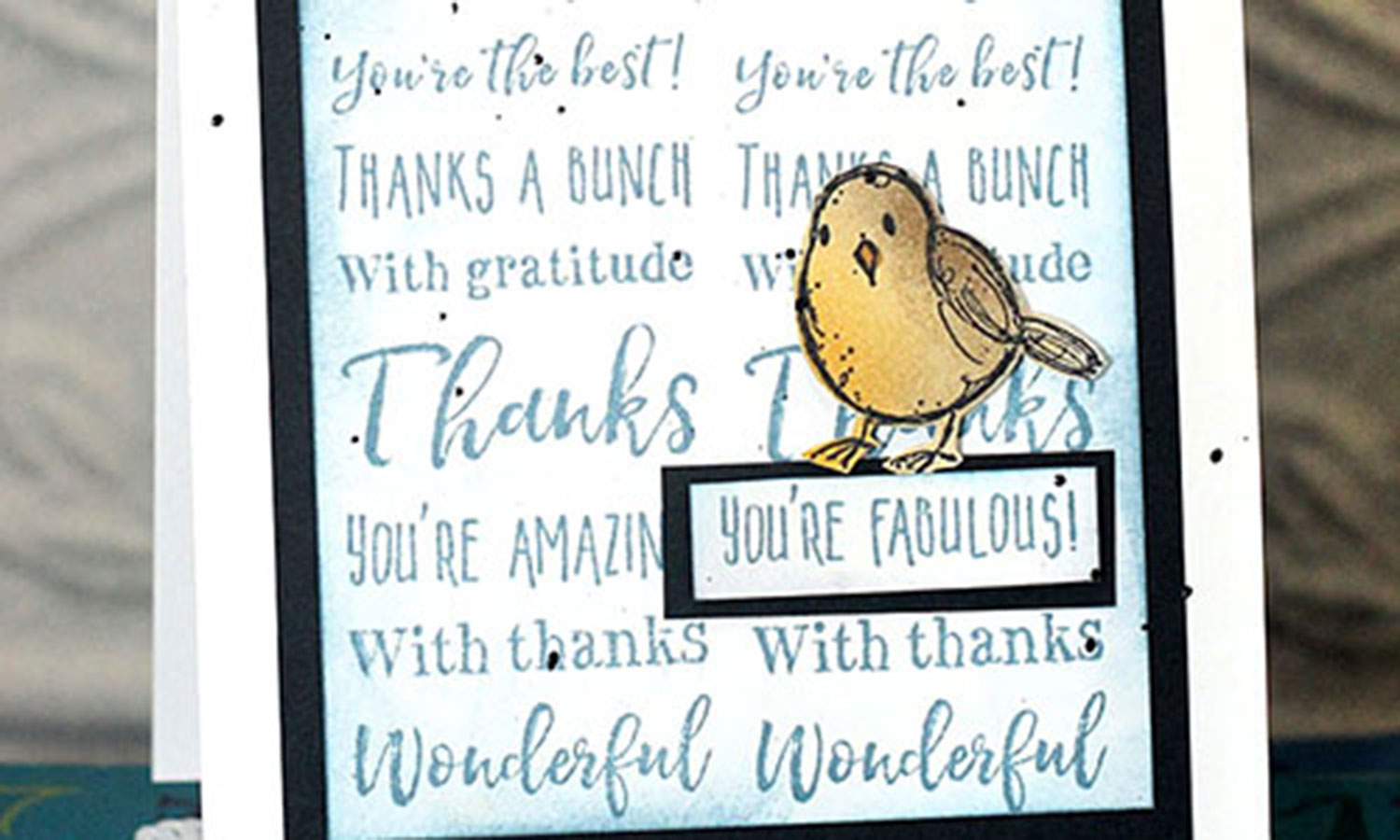 Thank You Sentiment Stamp Cards