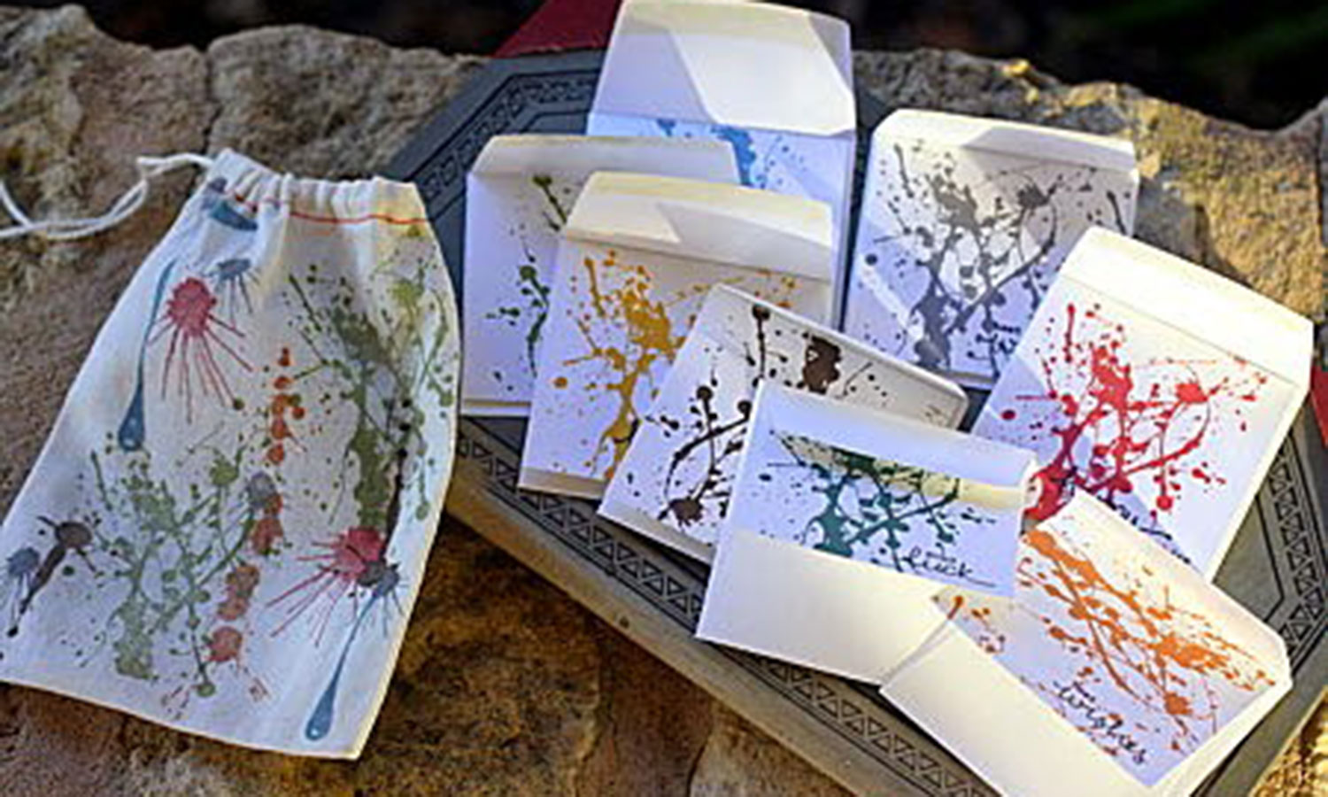 Paint Splats Mini Cards