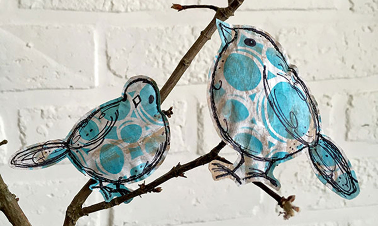 Stuffed Garden Birds