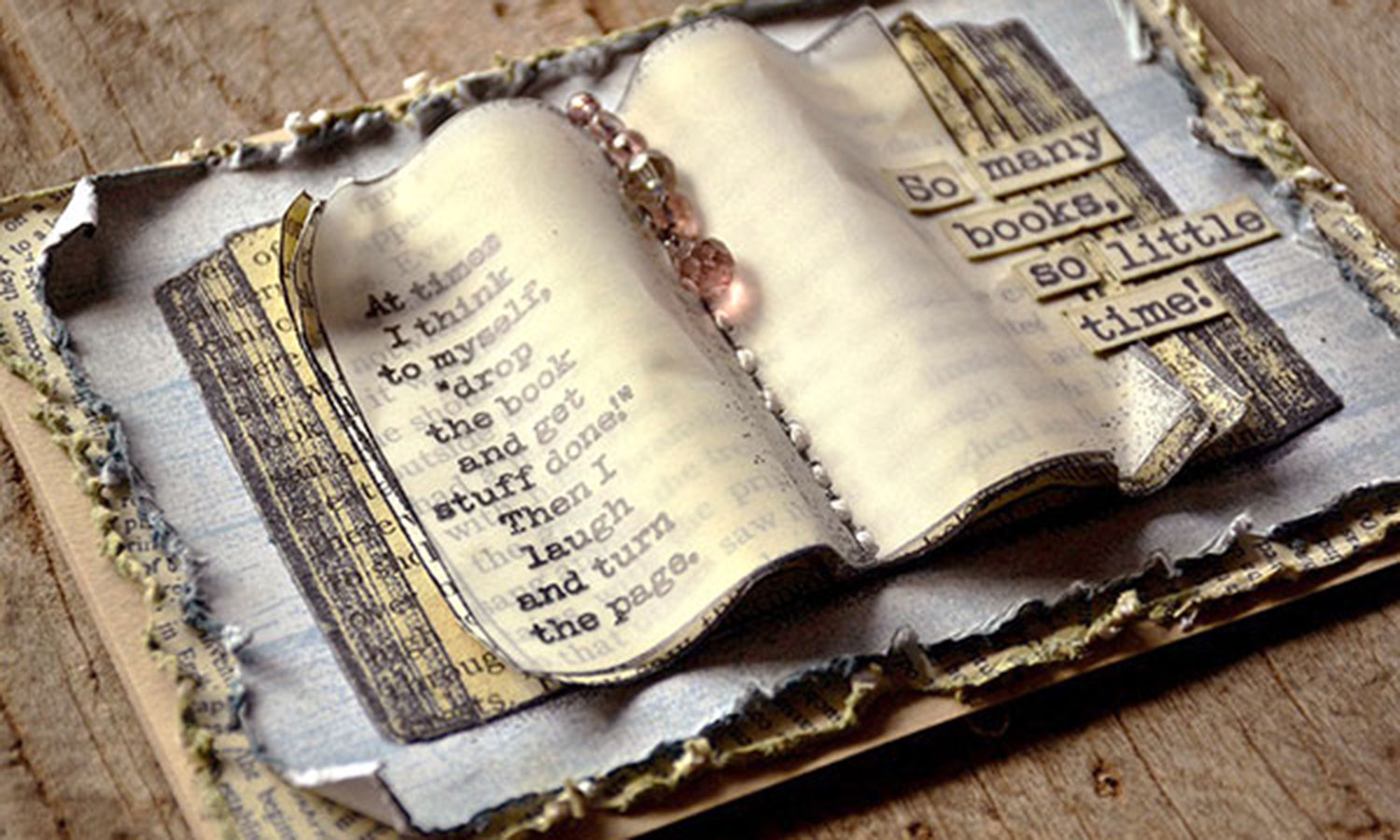 Open Book Frame Stamp Ideas