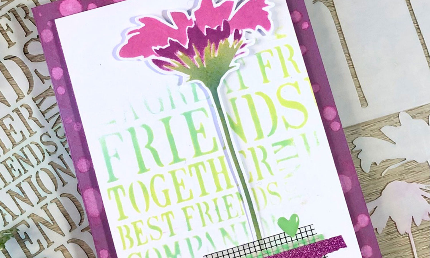 Darkroom Door Friendship Medium Stencil Ideas