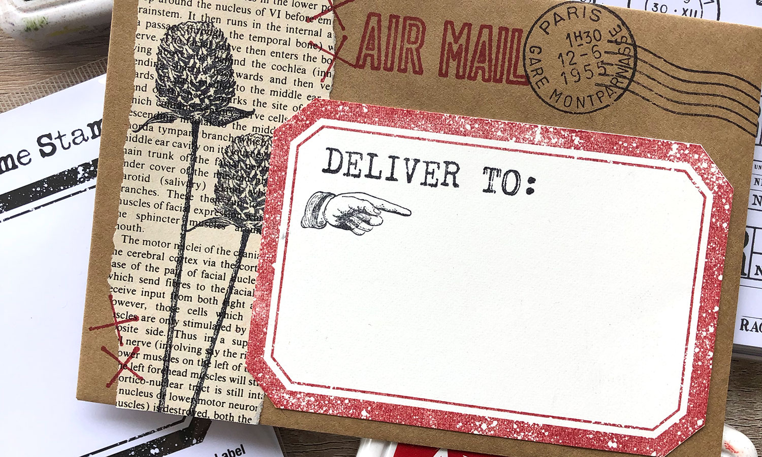 Vintage Label Frame Stamp Ideas