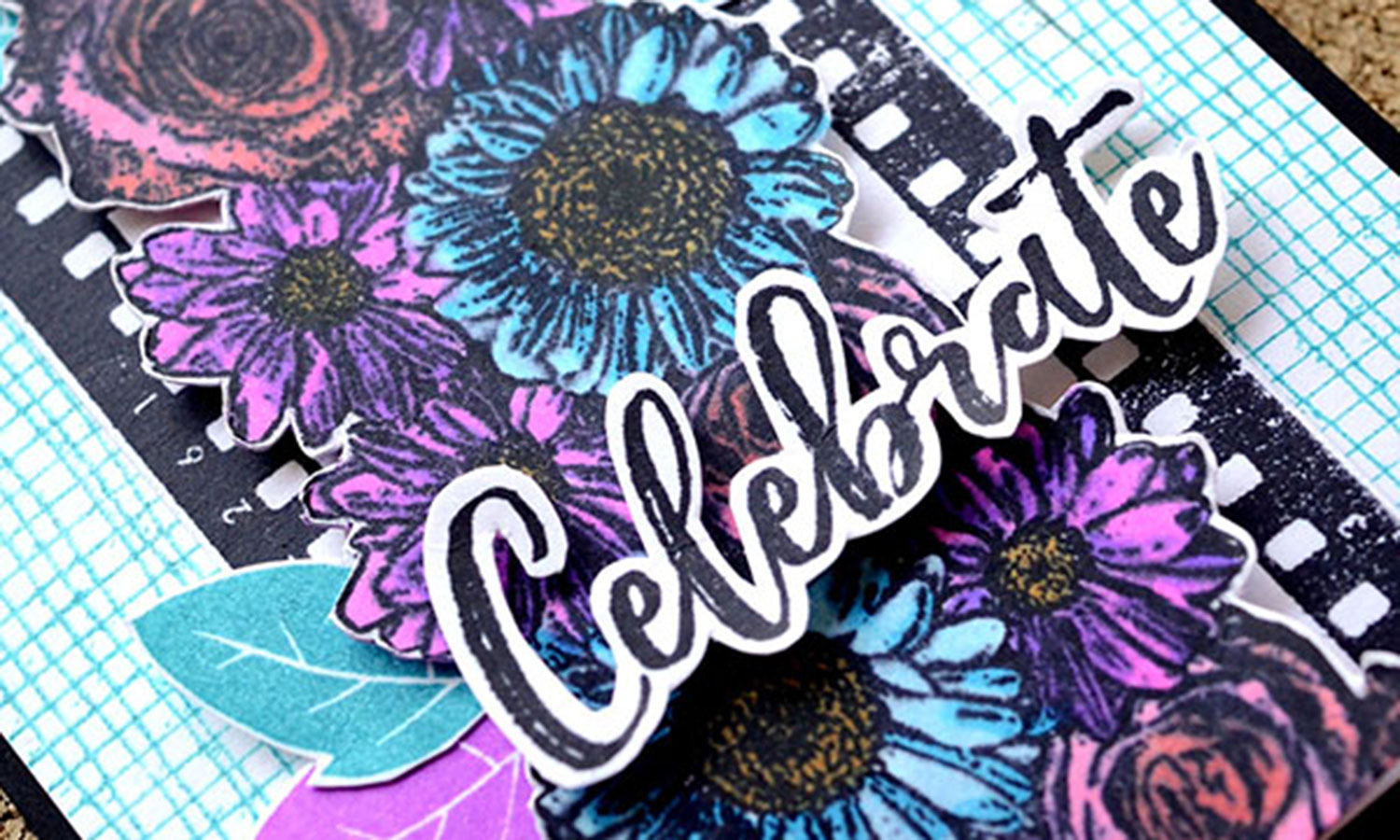 Flower Bed Border Stamp Card Set