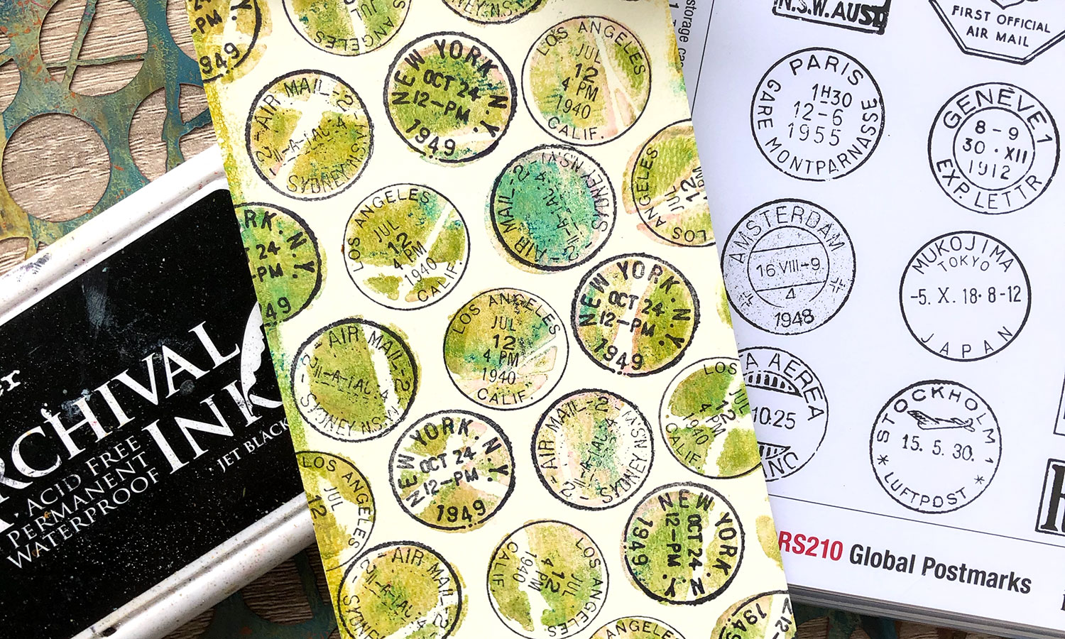 Global Postmarks Stamp Set Ideas