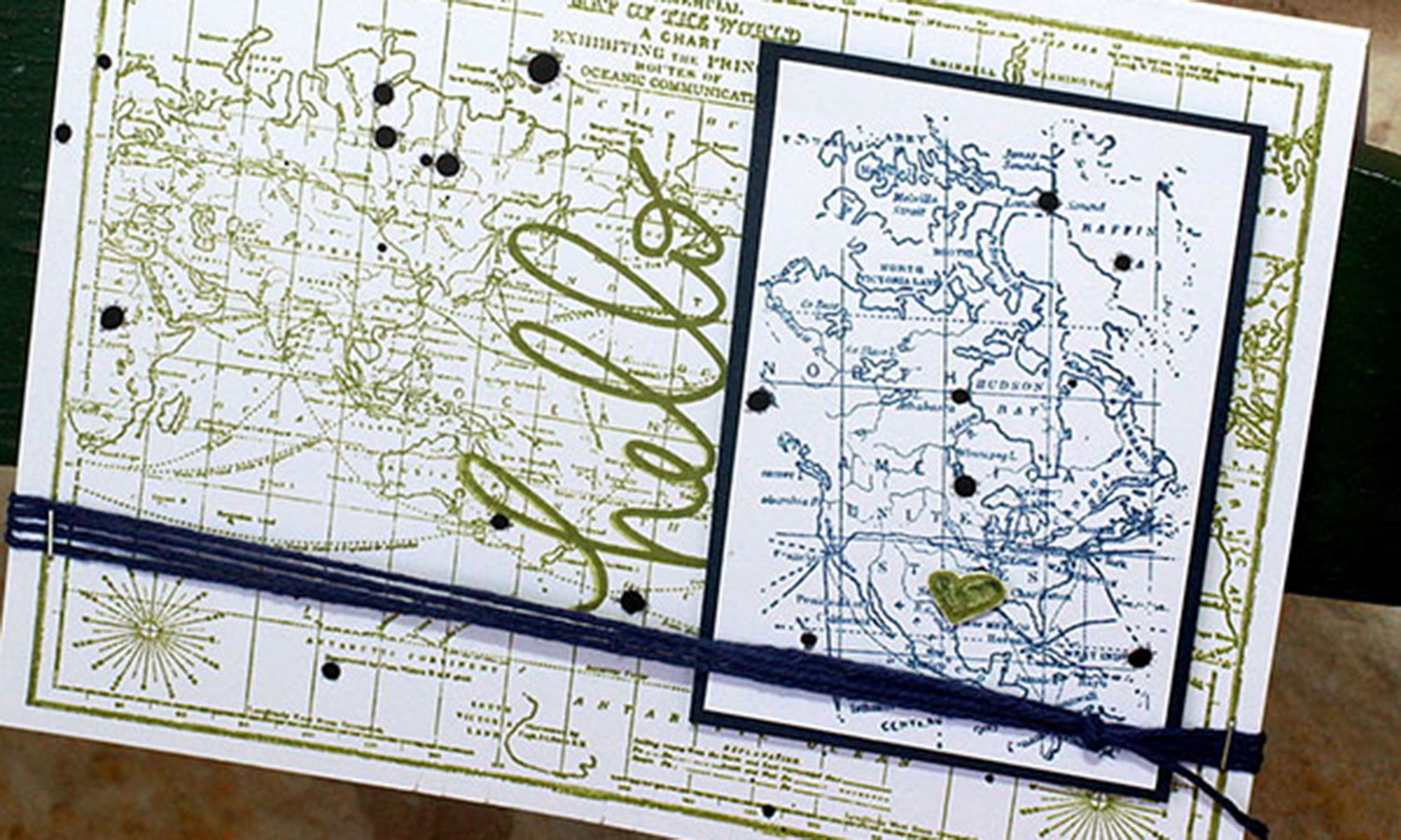 Map Texture Stamp Cards