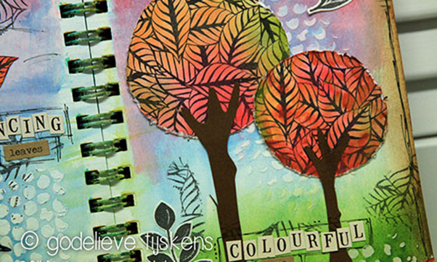Autumn Impressions Art Journal Page