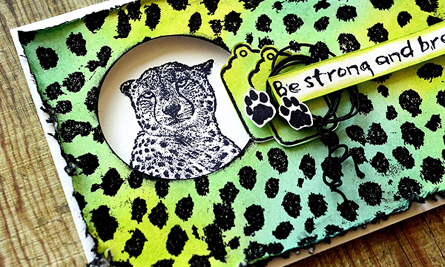 Cheetah Background Cards
